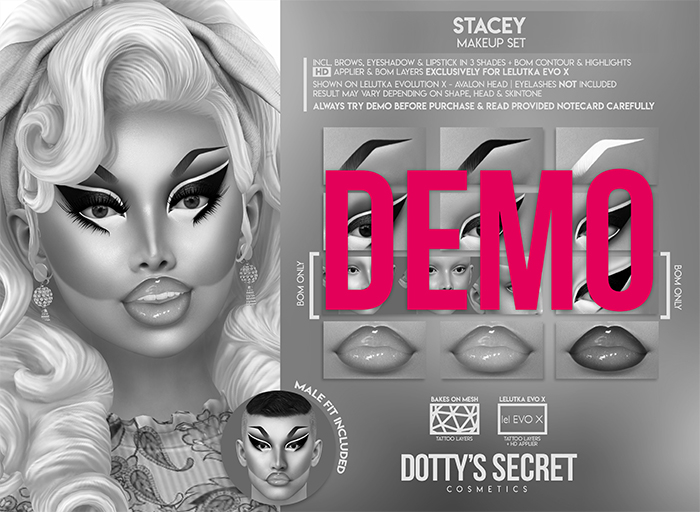 Second Life Marketplace - Dotty's Secret - Stacey - Drag Queen Makeup ...